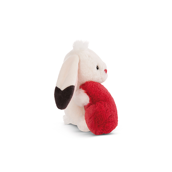 NICI. Peluche conejo Love mullido 13cm con corazón